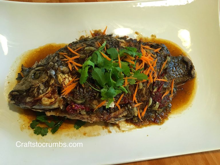 Fried Fish with Tamarind Chili Sauce – Crafts to Crumbs