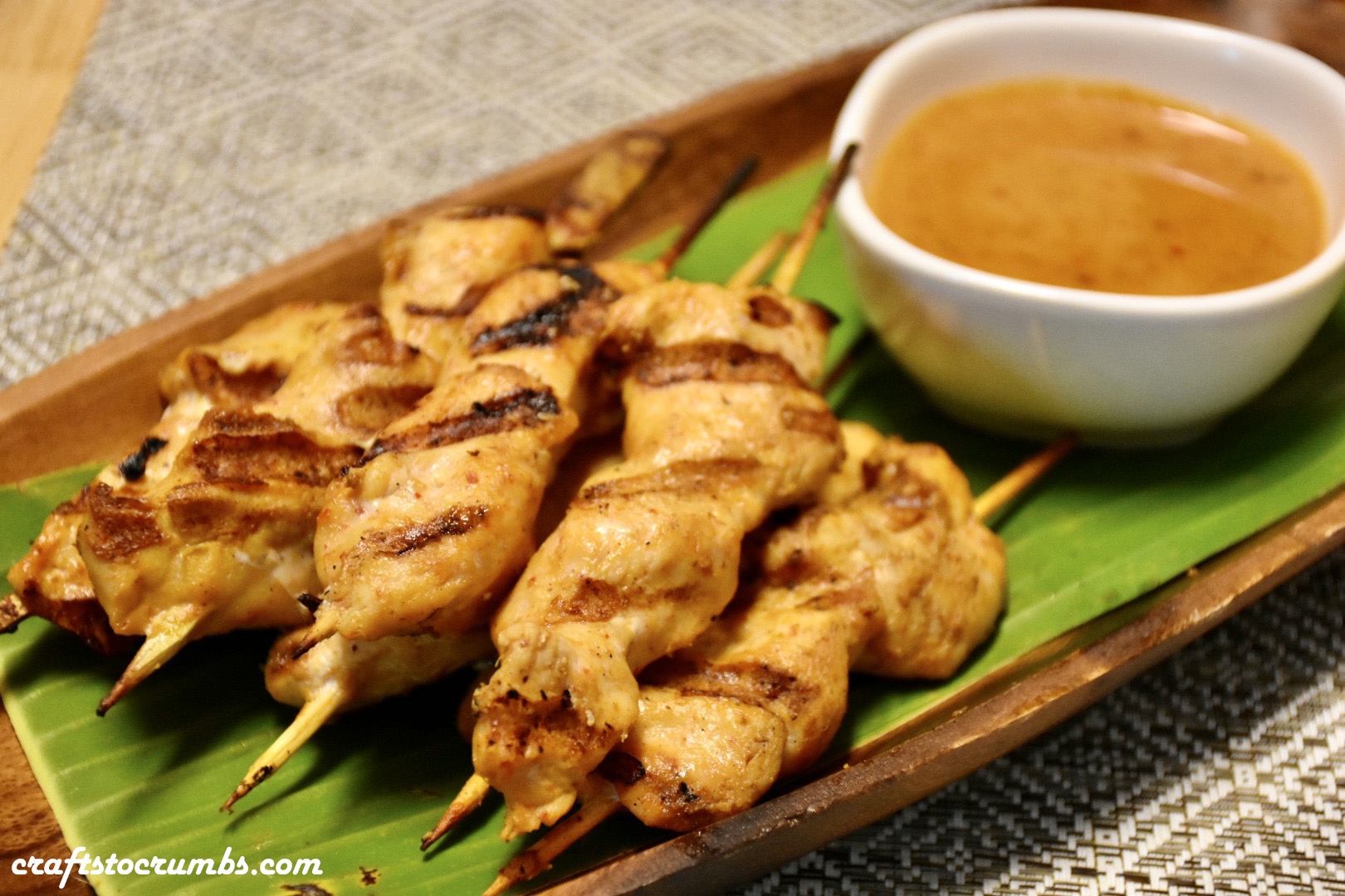Chicken Satay – Crafts to Crumbs