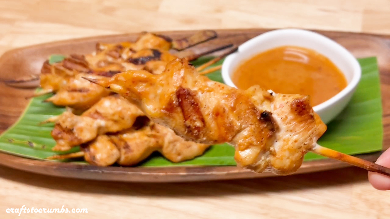 Chicken Satay – Crafts to Crumbs