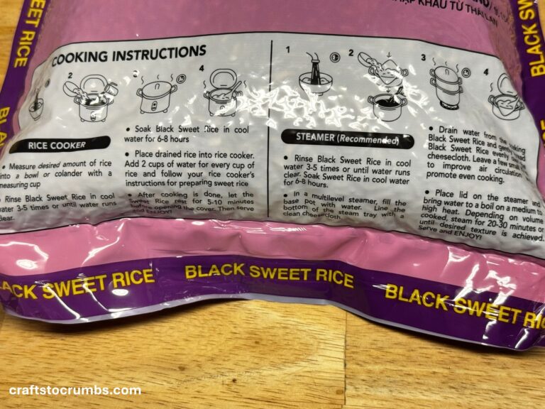 Black Sweet Rice – Crafts to Crumbs