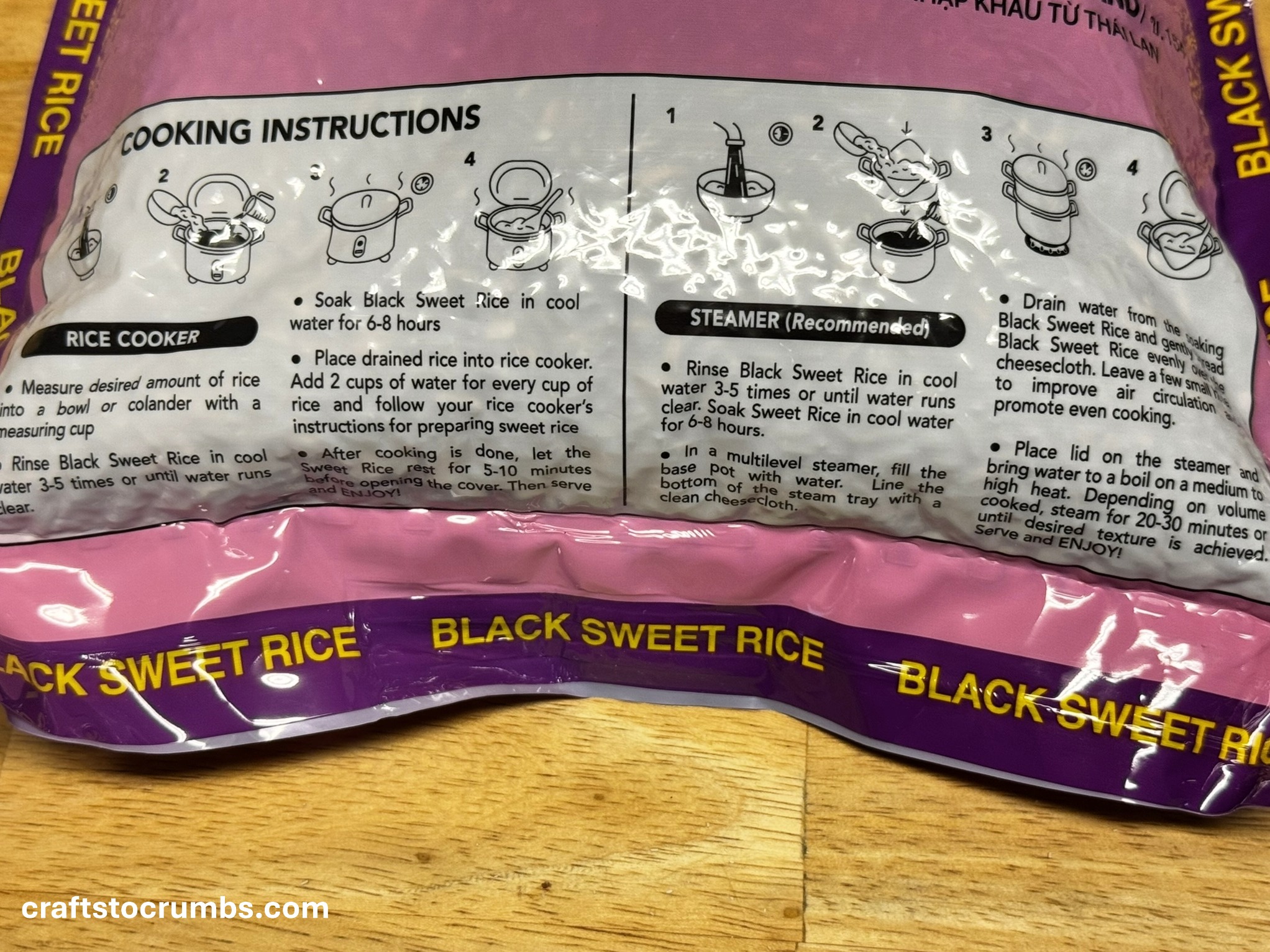 Black Sweet Rice – Crafts to Crumbs